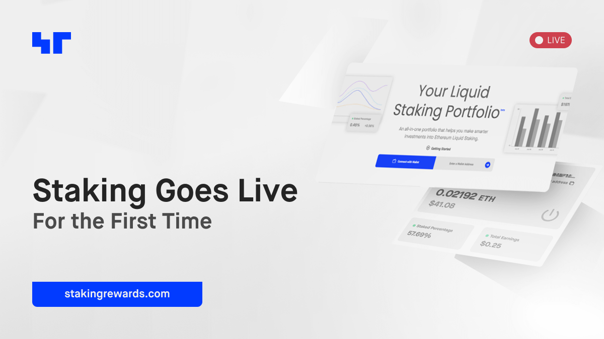 Staking Insider #19: Staking Goes Live for the First Time