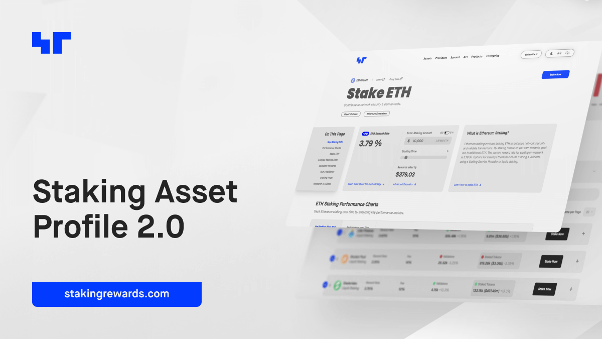 Staking Insider #28: The Staking Asset Profile 2.0