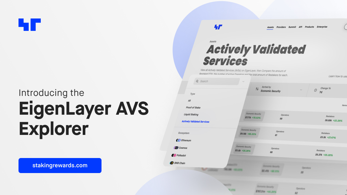 Explore all EigenLayer's Actively Validated Services (AVSs) - Now Live in the Asset Explorer