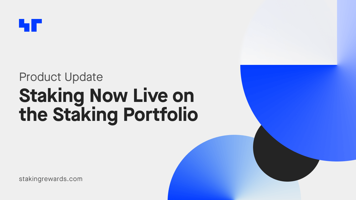 “Stake Now” Buttons Live on the Staking Portfolio